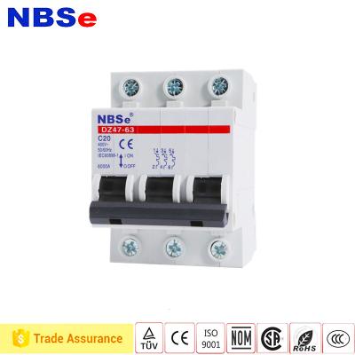 中国 IEC60898 3PのタイプDの遮断器の高い発電の産業適用 販売のため