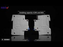Singolo micro interruttore di Palo Mcb 2P 32A 6kA