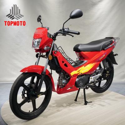 China 97cc Single-Cylinder Horizontal Underbone Motorcycle with Electric & Kick Dual Start and 4-Speed Automatic Clutch for sale