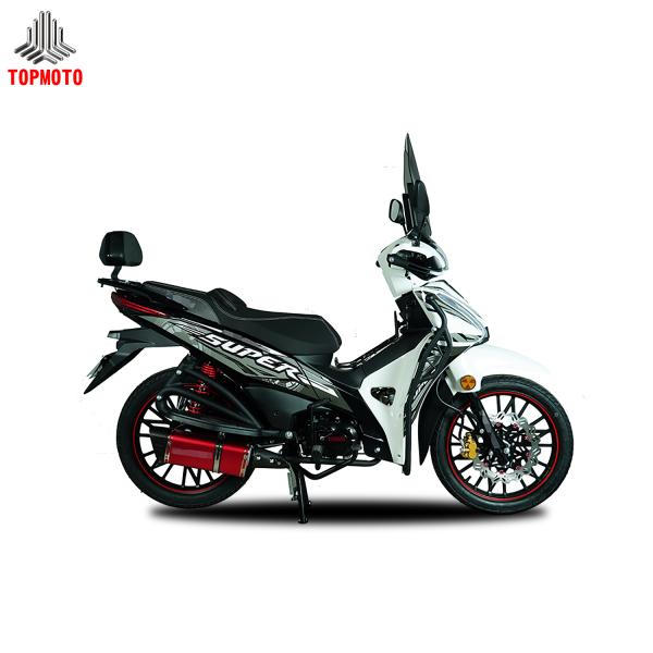 Quality 123.7cc Engine Underbone Motorcycle with 4-Speed Semi-Automatic Clutch and Electric & Kick Start for sale