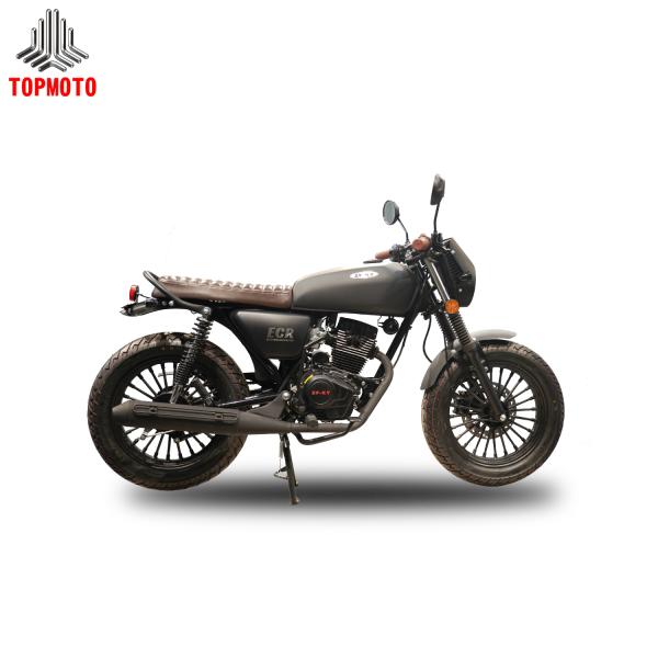 Quality 125cc Retro Motorcycle with Single-Cylinder Engine, Kick & Electric Start, and LED Lights for Urban Commuting for sale