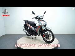 107cc underbone motorcycle with 4-speed semi-automatic transmission and led lighting system