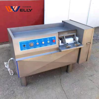 China Big Capacity Beef Meat Cube Cutter Machine / 20mm Meat Cubes Cutter Machine / Diced Meat Cutting Machine Frozen for sale