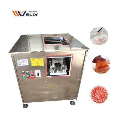 China Stainless Steel Fish Fillet Cutting Machine / Salmon Fish Cutting Slicing Machine for sale