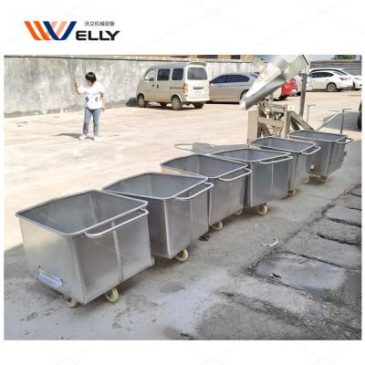 China Wholesale Price Stainless Cart with Wheels Stainless Rolling Cart Heavy Duty Stainless Steel Carts on Wheels for sale