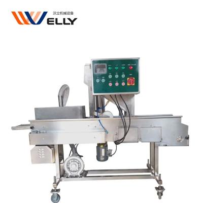China Hot Product Chicken Cutlet Coating Machine Shrimp Bread Crumbs Cover Machine Chicken Nuggets Coating Machine for sale
