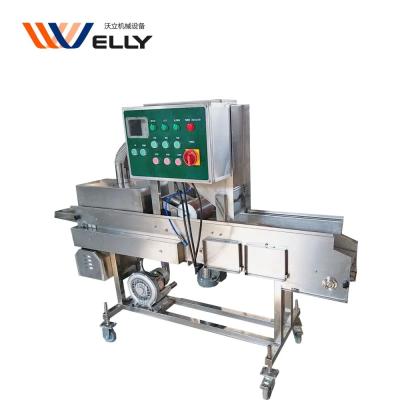 China Automatic Chicken Nuggets Breading Machine Shrimp Crumbing Machine Patty Bread Crumbs Coating Machine for sale