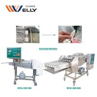 China Automatic Hamburger Patty Beef Cutlet Starching Machine Chicken Fillet Starching Machine for sale