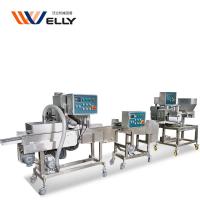 China 2019 Automatic Electric Batter Making Machine Meat Pie Breadcrumbs Coating Machine Patty Maker Process Line for sale