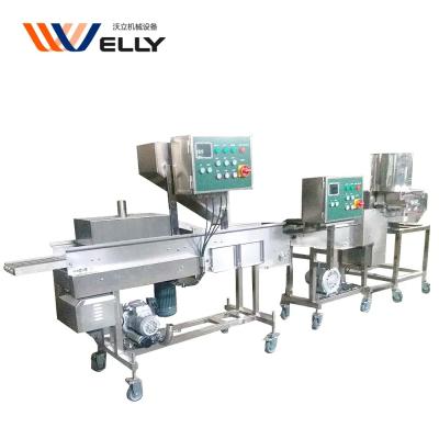 China Easy Use Tempura Batter Making Machine Burger Patty Machine Chicken Nugget Line for sale
