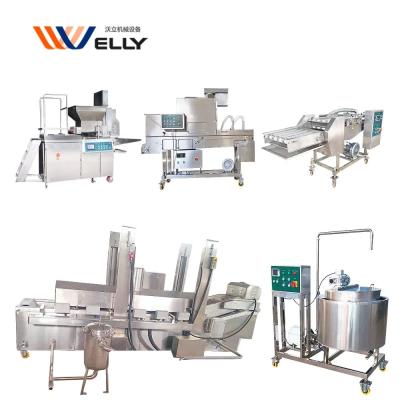 China Newest Type Tempura Beater Machine Fish Cutlet Bread Coating Machine Burger Patty Process Line for sale