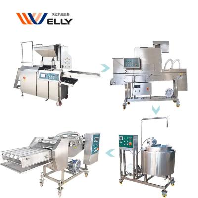 China Large Scale Bread Crumbing Balls Machine Meat Pie Making Machine Cutlet Maker Production Line for sale