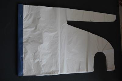 China White Plastic Disposable Polyethylene Hygiene Apron on block 50pcs/bag,500pcs/ V95 for sale