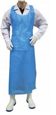 China Blue Disposable Polyethylene Hygiene Apron on block 50pcs/bag,500pcs/case  V99 for sale