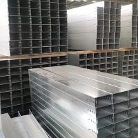 China Heavy Duty Cable Tray With Solid Bottom 50mm Height 500kg Load Capacity for sale
