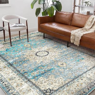 Cina Decorazione di casa Vintage di moda Area del soggiorno tappeto grande lavaggio d'acqua morbido tappeto in vendita