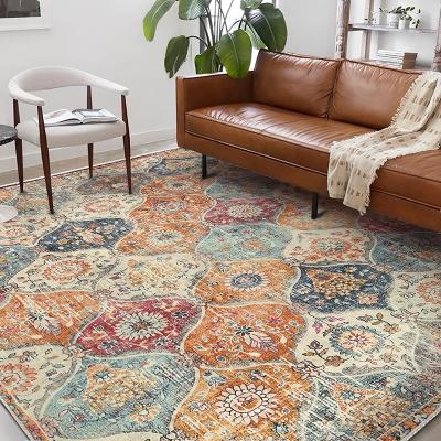 Cina Decorazione di casa Vintage di moda Area del soggiorno tappeto grande lavaggio d'acqua morbido tappeto in vendita