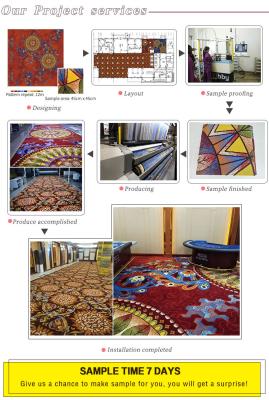 Cina Prezzi Hotel 5 stelle Tappeti in magazzino Tappeti in nylon Stampa Sala Pavimento Alfombra per sala riunioni in vendita