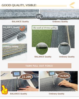 China Slipvaste Silverstone Beijing Luxe Polypropyleen tapijttegels voor kantoorverbetering Te koop