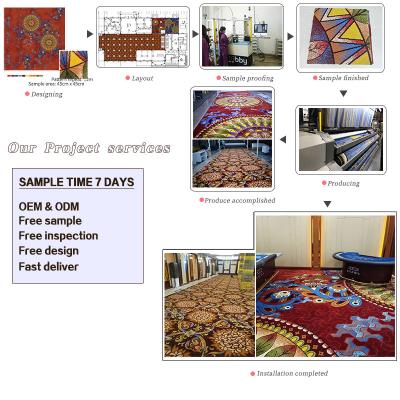 China 5 Star Hotel Lobby Axminster Carpet Loop Pile Hotel Wool Carpet for Modern Design for sale