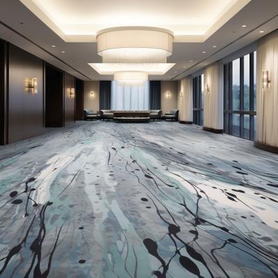 China Hotel Lobby Corredor Rollo de alfombra en Silverstone Diseño impreso para hotel de lujo moderno en venta