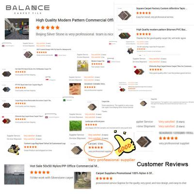 China Office and Salon Carpet Tiles Soft Backing Soundproof Floor with Machine Made Design for sale
