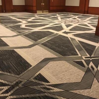 Cina Rettangolo larghezza 4m 100% Nylon Stampato Broadloom Cut Pile Hotel Room Carpet Usato in hotel in vendita