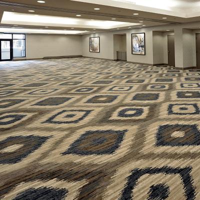 Cina Rettangolo larghezza 4m 100% Nylon Stampato Broadloom Cut Pile Hotel Room Carpet Usato in hotel in vendita
