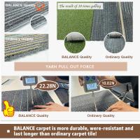 China Medium Pile Geometric Pattern PP Carpet Tiles for Office Floor Transformation for sale