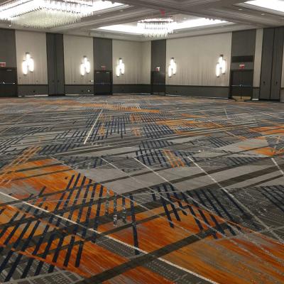 China Alfombra de hotel impresa de nylon de pila media para pasillos personalizados y pisos de pared a pared en venta