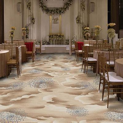 China Alfombra floral impresa de nylon para pasillo alfombra de estilo hotel lujo comercial en venta