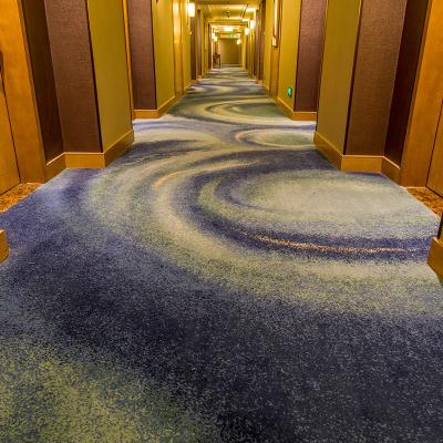 Cina Tappeto da pavimento in lana grigia moderna e nylon per i corridoi delle camere degli hotel in vendita
