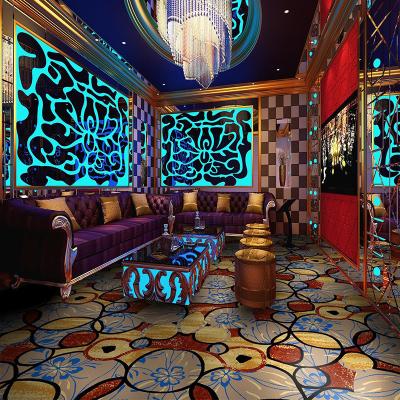 Cina Tappeto Axminster a prova di fuoco personalizzato per night club in nylon e lana in vendita