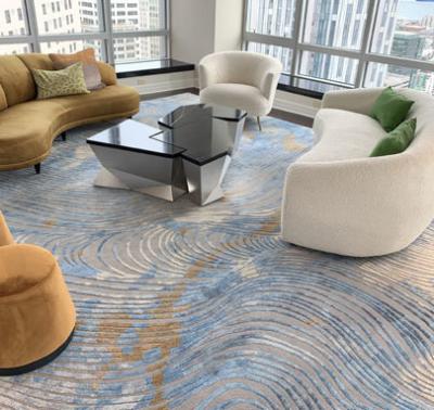 Cina Tappeto 3D a mano soffocato per hotel di lusso in vendita