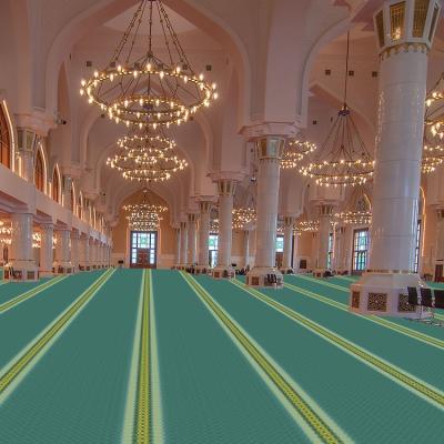 China Kerk gesneden stapel moslim wand tot muur gebed tapijt rol met klantvereisten Te koop