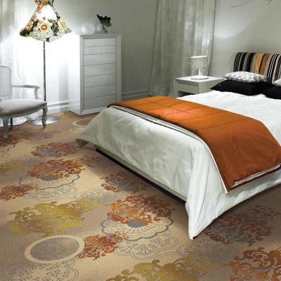 China Custom 100% wol Nylon gedrukte tapijt voor thuis Hotel gebeden gesneden stapel Tufted rollen slaapkamer Te koop