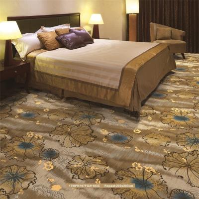 China Custom 100% wol Nylon gedrukte tapijt voor thuis Hotel gebeden gesneden stapel Tufted rollen slaapkamer Te koop
