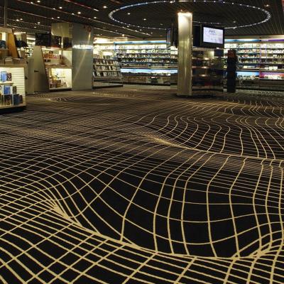 China Voorbeeld milieuvriendelijk Nylon gedrukt muur aan muur Hotel Modern Design Ballroom tapijt Te koop