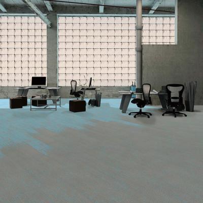 Cina Abstract Pattern 100% Nylon 6 Pvc Carpet Tile per spazi commerciali in giallo in vendita