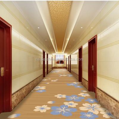 Cina Supporto taglie personalizzate tappeti per corridoi di hotel moderni con disegno floreale Jacquard personalizzato in vendita