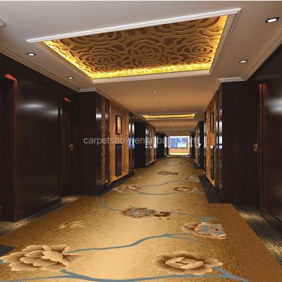 Cina Supporto taglie personalizzate tappeti per corridoi di hotel moderni con disegno floreale Jacquard personalizzato in vendita