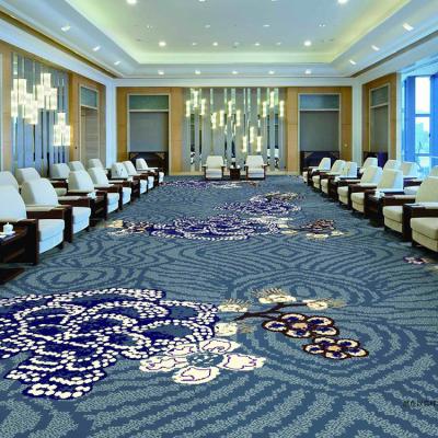 China 7*12 Density Custom Axminster Carpet Hotel Luxury voor commerciële toepassingen Te koop