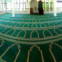 China Abstract Pattern Reversible Hand Tufted Mosque Carpet for Prayer Room 10mm Thickness for sale