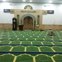 China Abstract Pattern Reversible Hand Tufted Mosque Carpet for Prayer Room 10mm Thickness for sale