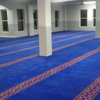 China Abstract Pattern Reversible Hand Tufted Mosque Carpet for Prayer Room 10mm Thickness for sale