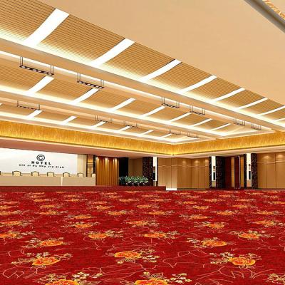 Cina Tappeto con supporto in poliestere Axminster Floral Design Commercial Printed Carpet with and Broadloom in vendita