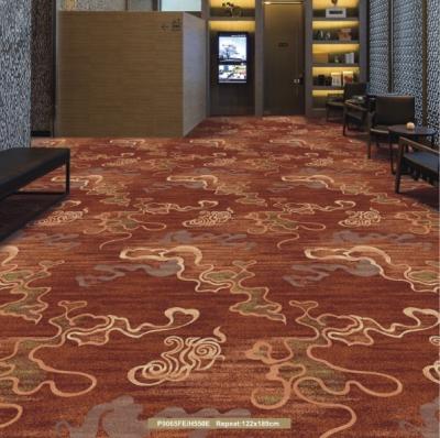 Cina 11 mm Altezza di pila Axminster Floral Design tappeto stampato commerciale per la toilette in vendita