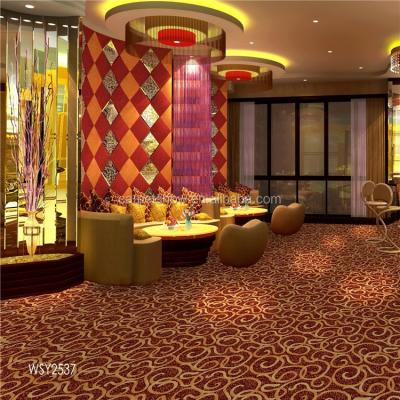 China 7 mm Pile Height Axminster tapijt voor hotel- en bioscoopvloeroplossing Te koop