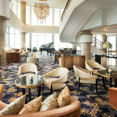 China Custom Pattern Woven Wool Nylon Luxury Axminster Hotel Ballroom Carpet for Cars Prayer for sale