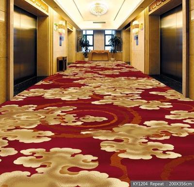 China Luxury 5 Star Hotel Lobby Hallway Corridor Axminster Carpet with 7mm Pile Height for sale